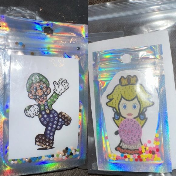 Nintendo | Toys | Mario Diy Craft 5d Sticker Kit Diamond Art Painting ...